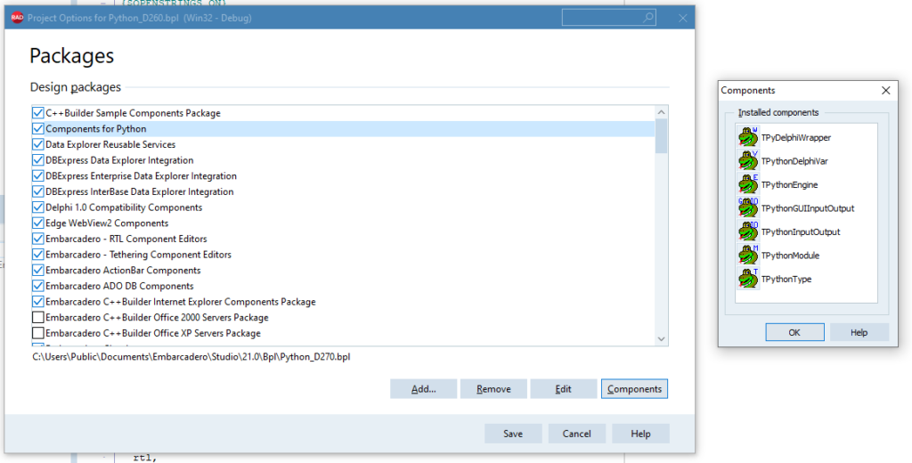 Using Python4Delphi with C++Builder VCL applications – David I's Everything About Software ...
